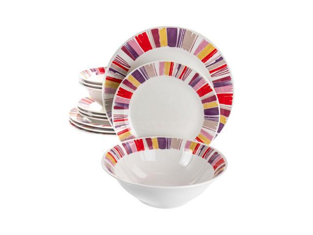 Click here for Gibson Home Orleans 12 Piece Ceramic Dinnerware Se... prices