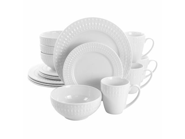 Click here for Elama Cara 16 Piece Round Porcelain Dinnerware Set... prices