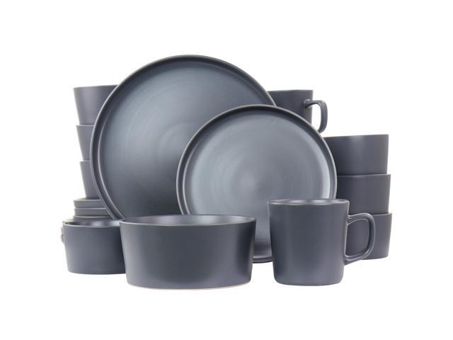 Click here for Elama Luxmatte Dark Grey 20 Piece Dinnerware Set prices