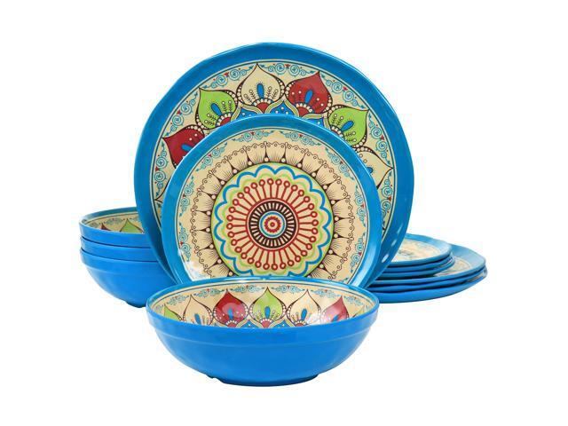 Click here for Elama Camilla 12 Piece Melamine Dinnerware Set prices