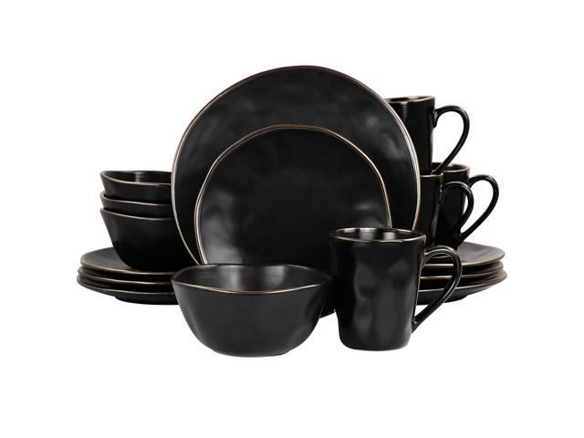 Click here for Elama Modern 16 Piece Stoneware Dinnerware Set in... prices