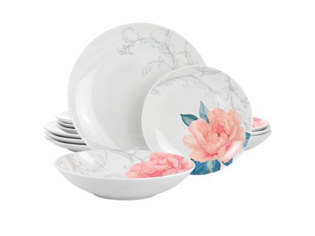 Click here for Martha Stewart 12 Piece Fine Ceramic Floral Dinner... prices
