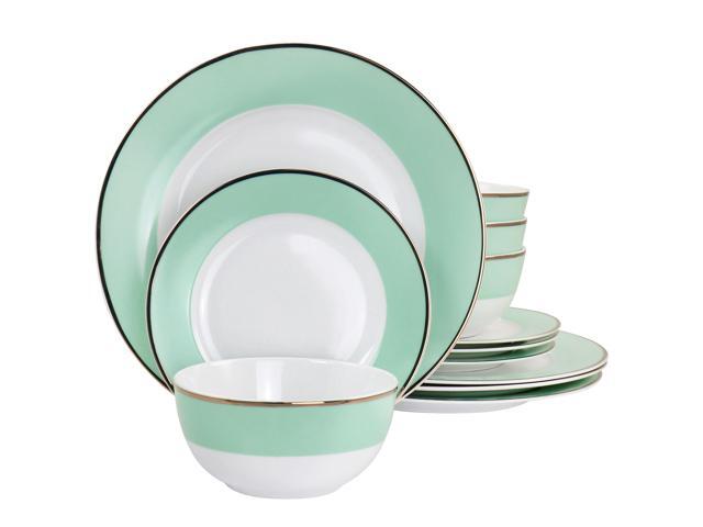 Click here for Martha Stewart Gold Rimmed 12 Piece Fine Ceramic D... prices