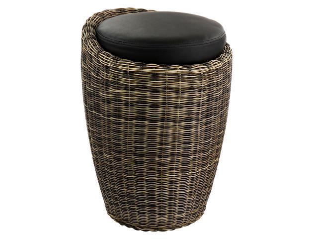 Click here for Elama 1 Piece Wicker Outdoor Otoman Chair prices