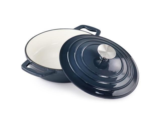 Click here for MegaChef 2 Quart Round Enameled Cast Iron Braiser... prices