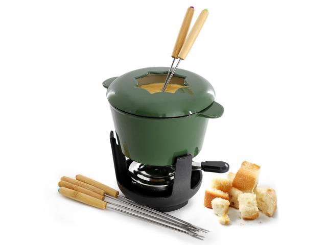 Click here for MegaChef Enameled Cast Iron Fondue Pot with 6 Serv... prices