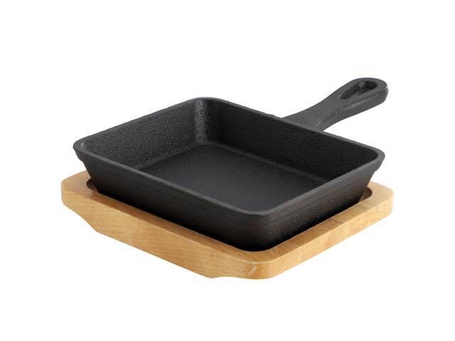 Click here for MegaChef Mini Cast Iron Square Pan with Wood Tray prices