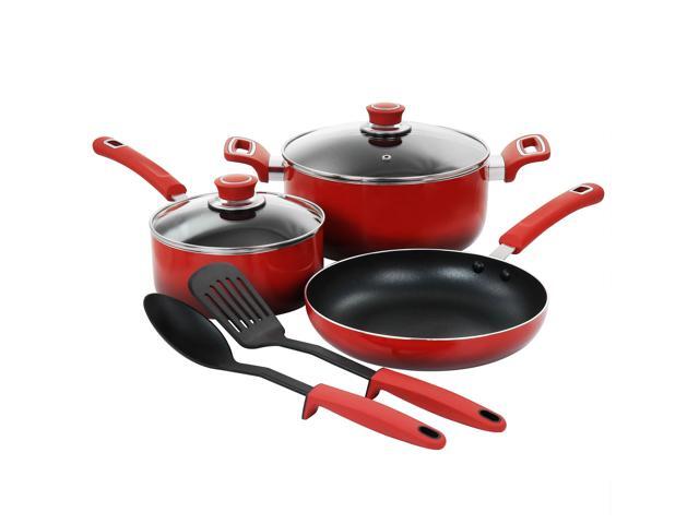 Click here for Oster 7 Piece Non Stick Aluminum Cookware Set in R... prices