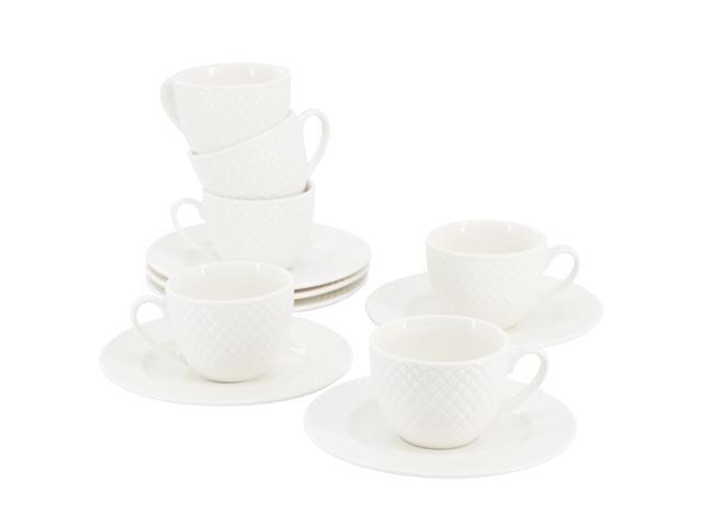 Click here for Elama Sol 12 Piece 3 Ounce Porcelain Espresso Cup... prices