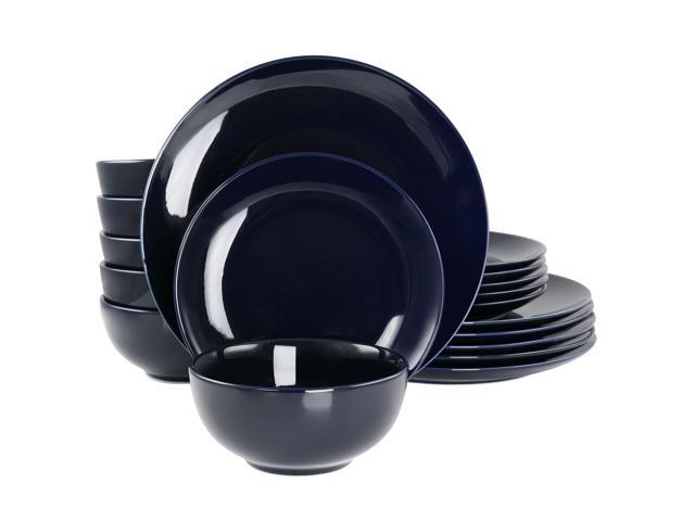 Click here for Elama Luna 18 Piece Porcelain Dinnerware Set in Da... prices
