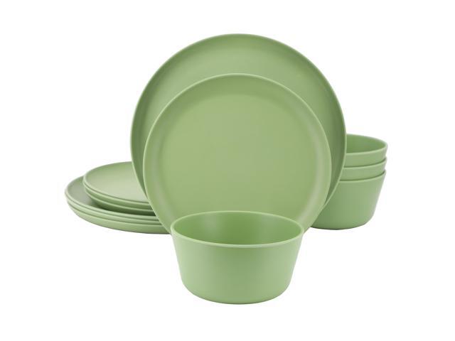 Click here for Gibson Home Fairhope 12 Piece Melamine Round Dinne... prices