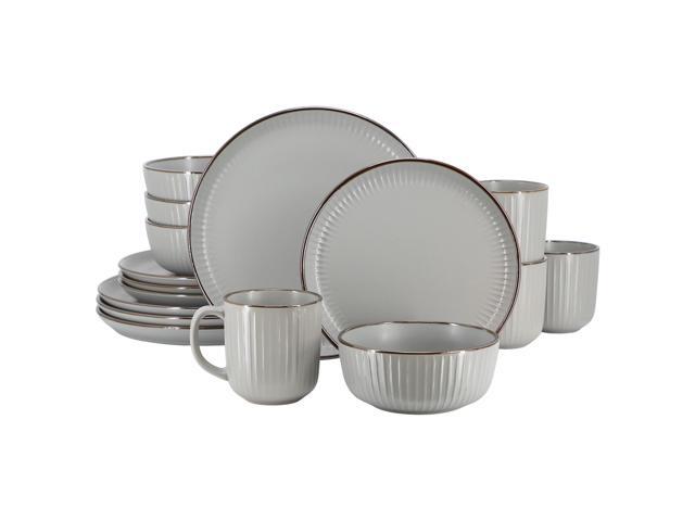 Click here for Elama Leo 16 Piece Stoneware Dinnerware Set In Lig... prices