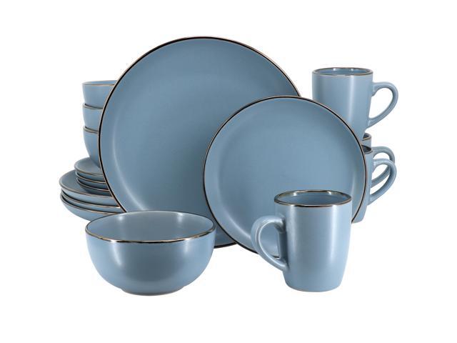 Click here for Gibson Home Rockaway 16 Piece Stoneware Metallic R... prices