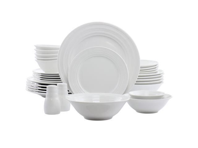 Click here for Gibson Home Embossed Ring 32 Piece Round Ceramic D... prices