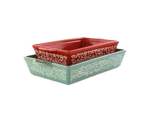 Click here for Laurie Gates 2 Piece Tierra Wax Relief Stoneware B... prices