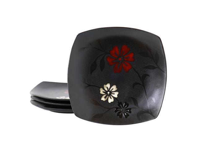 Click here for Hometrends Evening Blossom 4 Piece 8 Inch Square S... prices