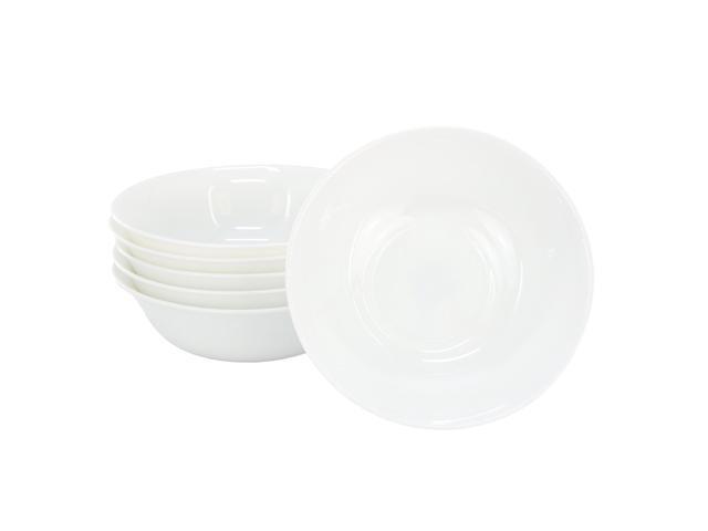 Click here for Gibson Ultra White Shadow 6 Piece 6.5 Inch Opal Gl... prices