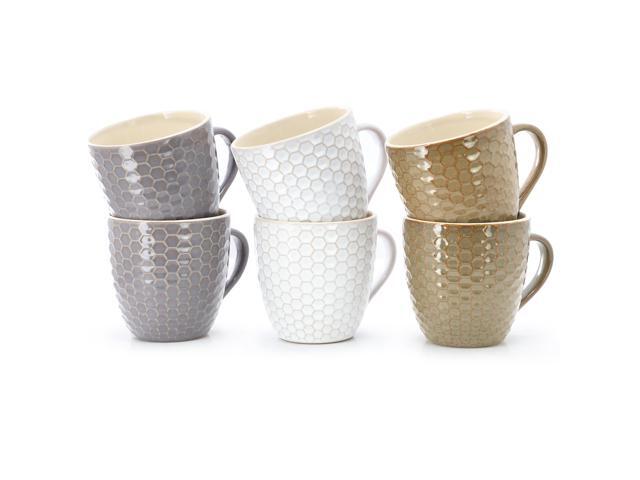 Click here for Elama Honeycomb 6-Piece 15 oz. Mug Set  Assorted C... prices