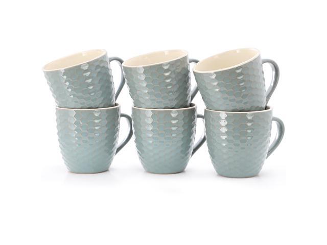 Click here for Elama Honeycomb 6 Piece 15 oz. Mug Set in Turquois... prices
