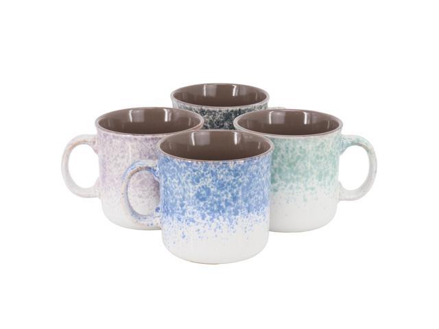 Click here for Gibson Home Blurry 4 Piece 19 Ounce Stoneware Stra... prices