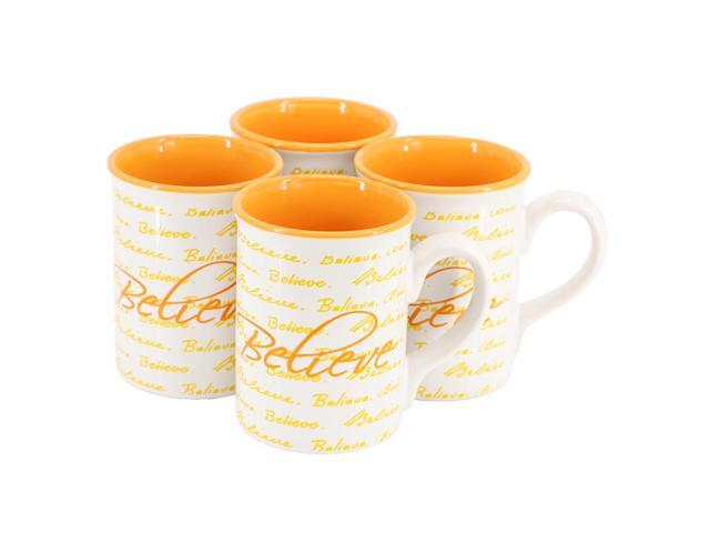 Click here for Gibson Home Inspirational Words Believe 4 Piece 16... prices