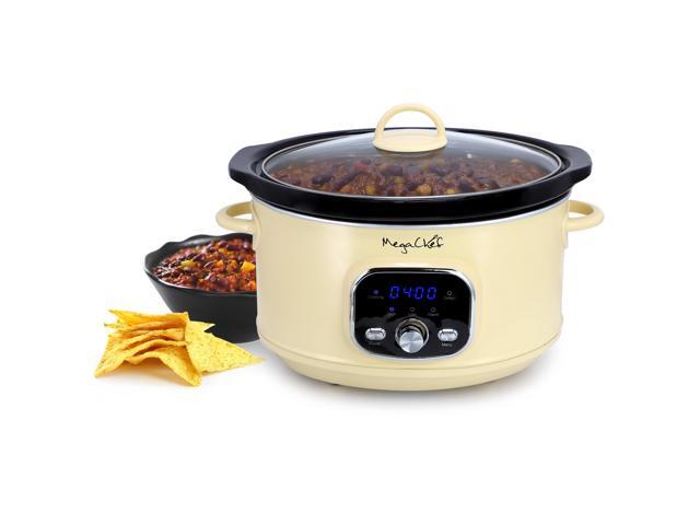 Click here for MegaChef 3.5 Liter Electric Slow Cooker in Ivory prices