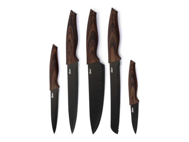 Click here for Oster Godfrey 5 Piece Stainless Steel Black Cutler... prices