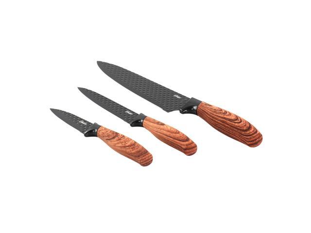 Click here for Oster Gunderson 3 Piece Black Stainless Steel Cutl... prices