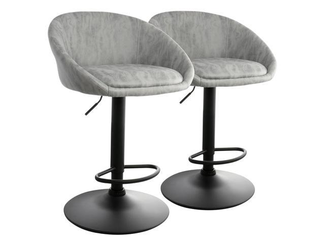 Click here for Elama 2 Piece Cloth Adjustable Bar Stool Set in Gr... prices