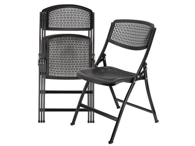 Click here for Elama 4 Piece Plastic Mesh Folding Chair in Black prices