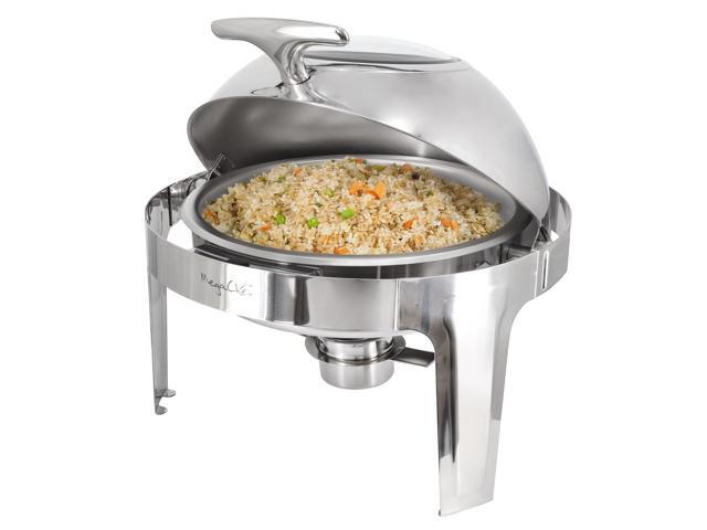 Click here for MegaChef 6.3 Quart Round Stainless Steel Dome Roll... prices