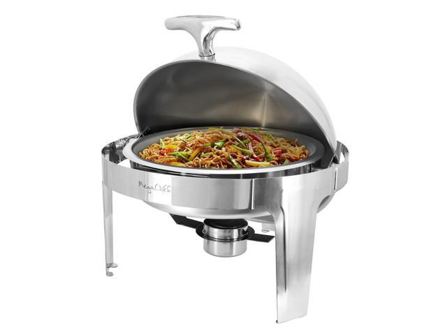 Click here for MegaChef 6.3 Quart Round Stainless Steel Dome Roll... prices