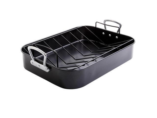 Click here for Broxton 2 pc 16.5 x 12.5 Turkey Roaster & V-Rack -... prices