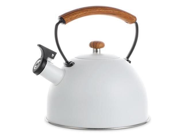 Click here for MegaChef 3.2 Quart Whistling Tea Kettle with Wood... prices