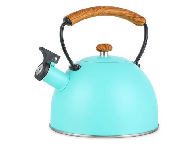 Click here for MegaChef 3.2 Quart Whistling Tea Kettle with Wood... prices