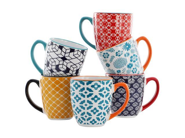 Click here for Elama Rory 6 Piece 16 Ounce Assorted Design Stonew... prices