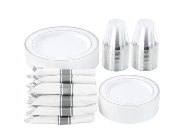 Click here for Elama 350 Piece Disposable Plastic Dinnerware Part... prices