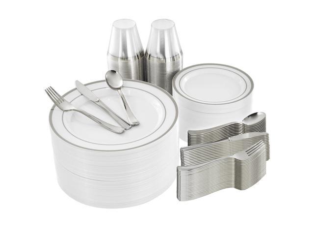 Click here for Elama 600 Piece Disposable Plastic Dinnerware Part... prices