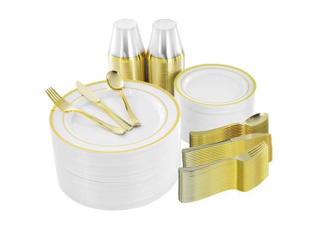 Click here for Elama 600 Piece Disposable Plastic Dinnerware Part... prices