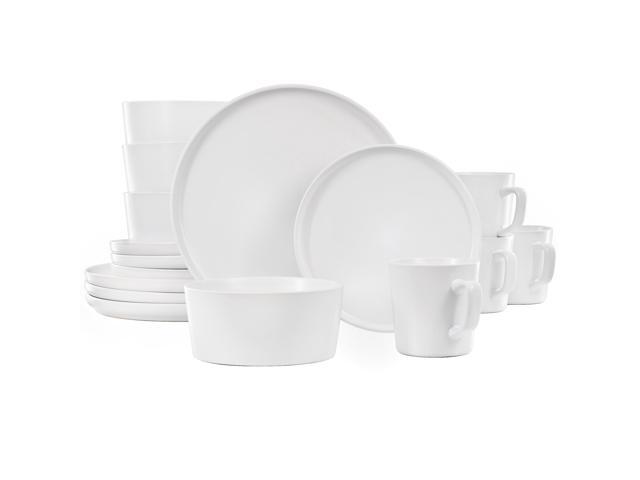 Click here for Elama Luxmatte White 16 Piece Dinnerware Set prices