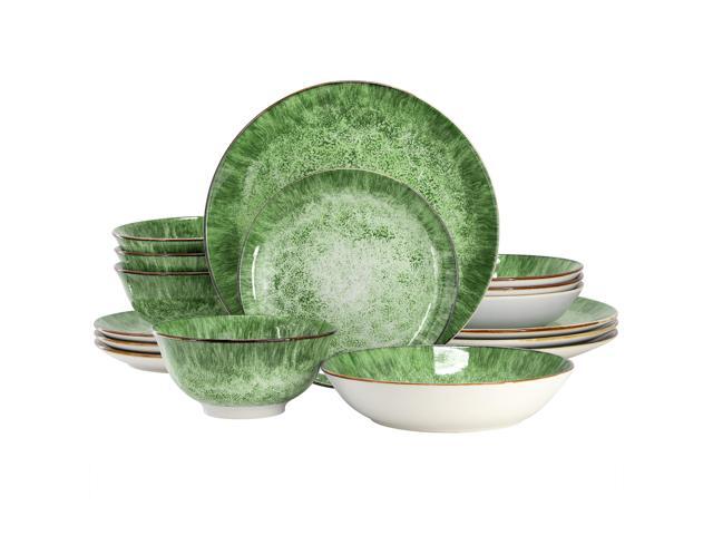 Click here for Elama Oceanus 16 Piece Porcelain Double Bowl Dinne... prices