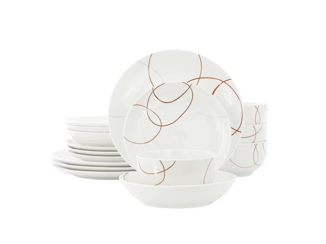 Click here for Elama Sydney 16 Piece Porcelain Double Bowl Dinner... prices