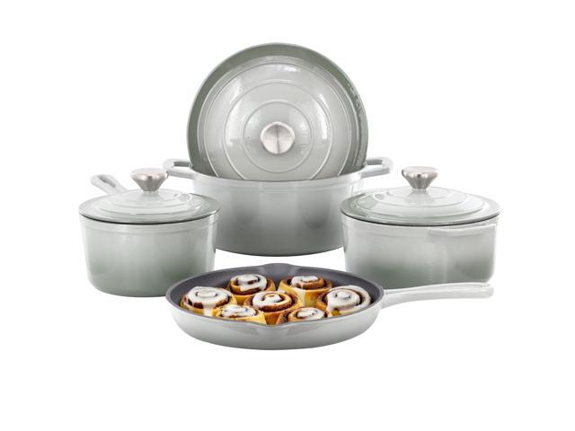 Click here for MegaChef 7 Piece Enameled Cast Iron Cookware Set i... prices