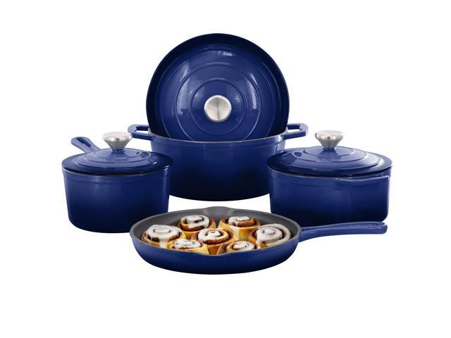Click here for MegaChef 7 Piece Enameled Cast Iron Cookware Set i... prices
