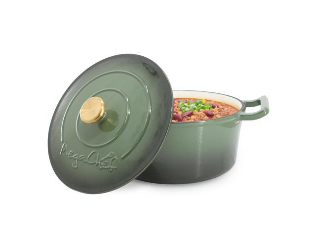 Click here for MegaChef 5.3 Quarts Round Enameled Cast Iron Casse... prices