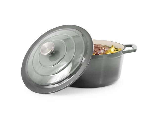 Click here for MegaChef 5 Quarts Round Enameled Cast Iron Cassero... prices