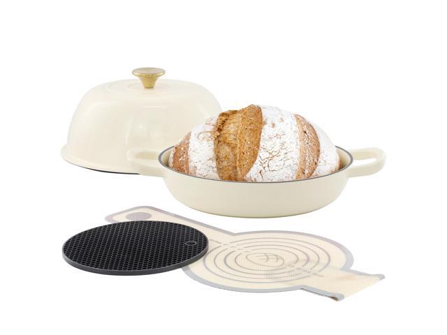 Click here for MegaChef 6 Quart Enameled Cast Iron Bread Pot in C... prices