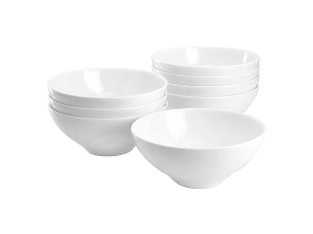 Click here for Gibson Elite White Peninsula 8 Piece 6.5 Inch Bone... prices