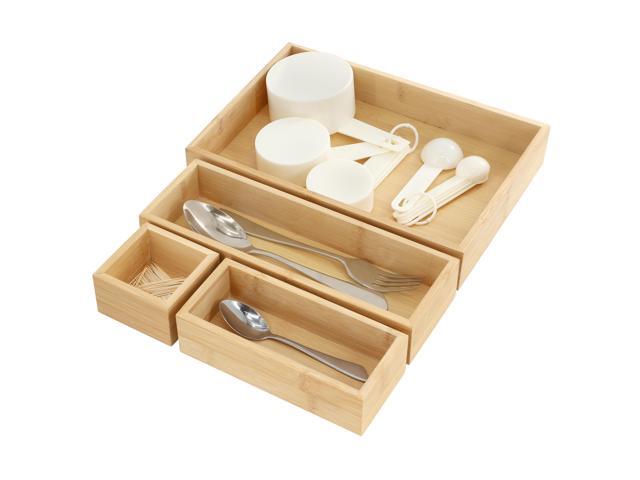 Click here for MegaChef 4 Piece Bamboo Storage and Organization T... prices