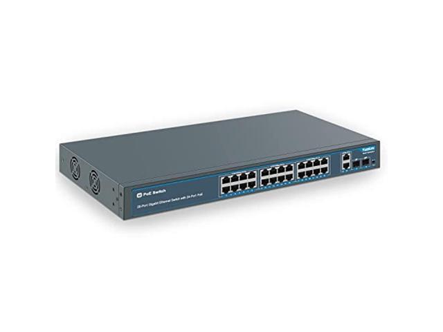 Click here for 24 port gigabit ethernet poe switch with 2 uplink... prices
